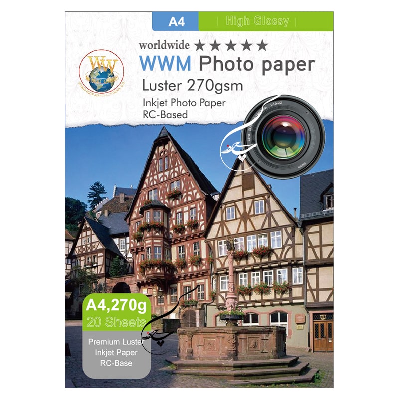 کاغذ فتولاستر 270 گرم 20 برگی RC سایز A4 | فروشگاه پیروزگر